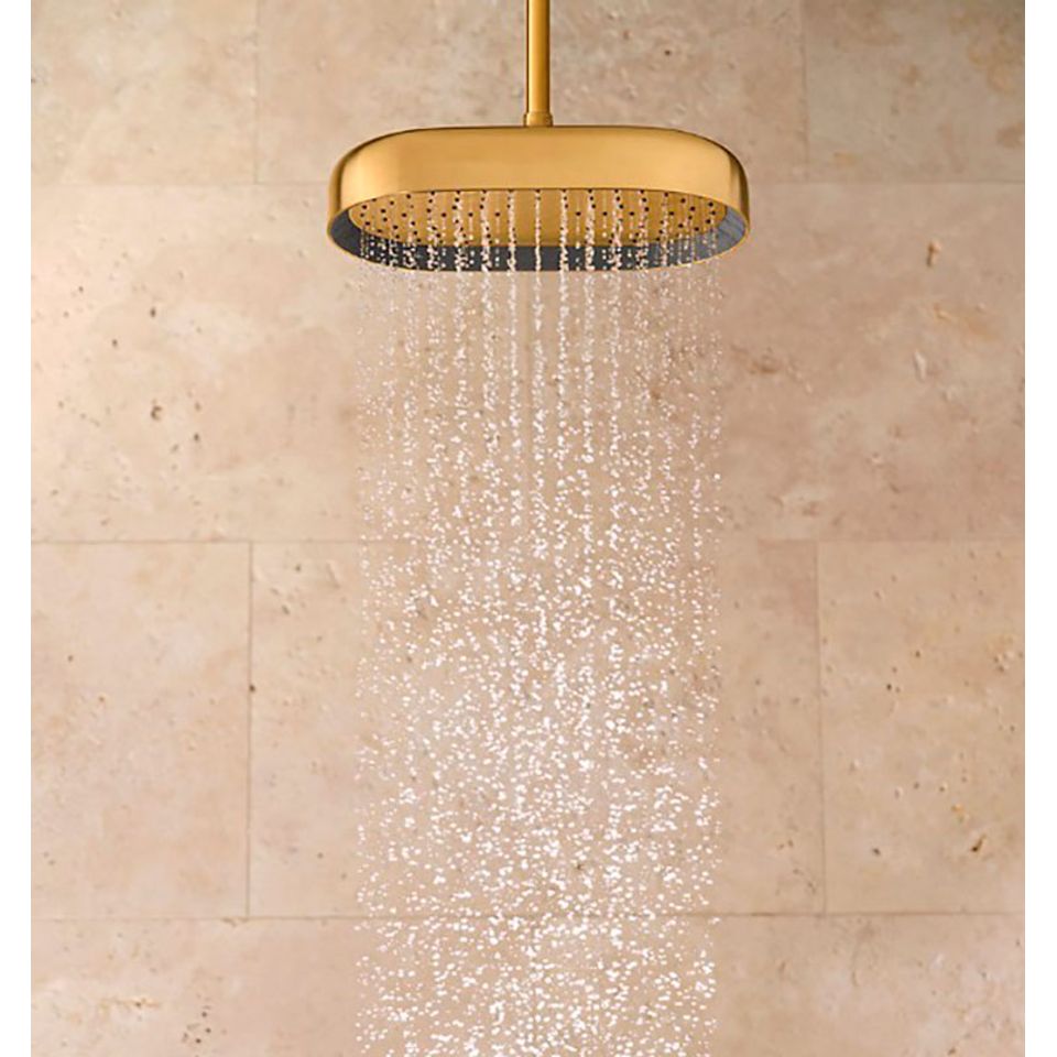 REGADERA DE BAÑO REDONDA 35CM TECHO STATEMENT-CP S/BRAZO BRON ...