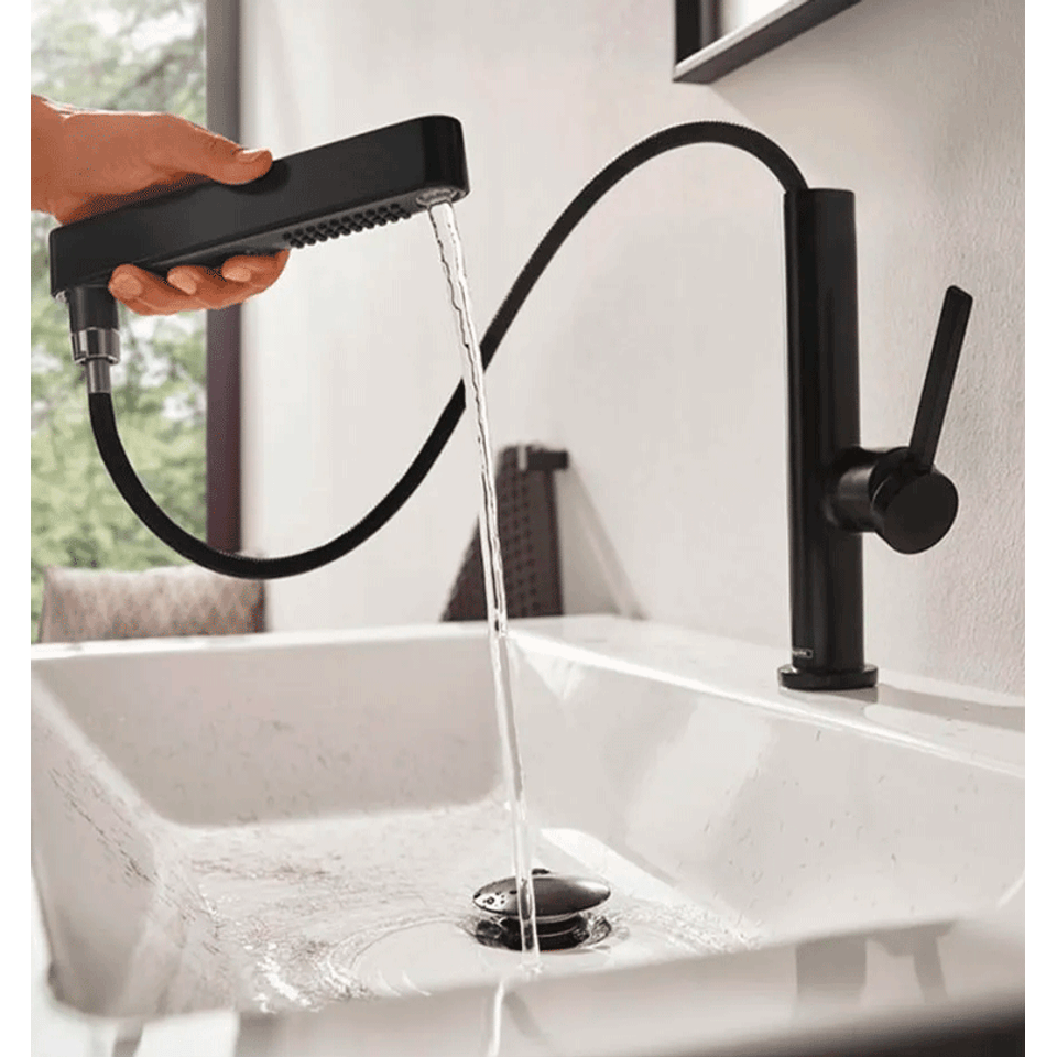 GRIFERIA LAVAMANOS FINORIS 230 NEGRO MAT - decorceramica